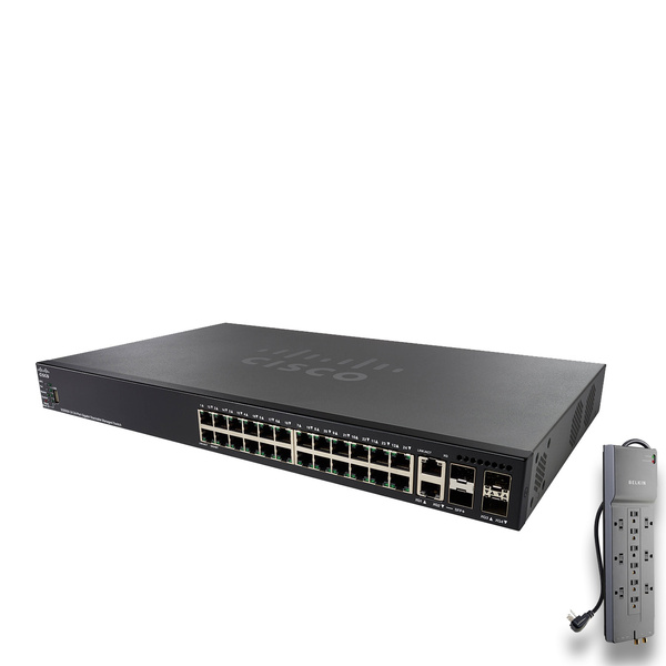 Cisco SG550X-24 24-Port Gigabit Stackable Managed Switch (SG550X-24-K9 ...
