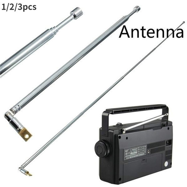 1/2/3pcs Universal Antenna Rod Antenna Telescopic Antenna Radio Antenna ...