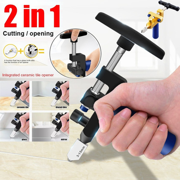 Manual Tile Mirrors Cutter Multi-Functional Glass Cutter Set Ceramic ...