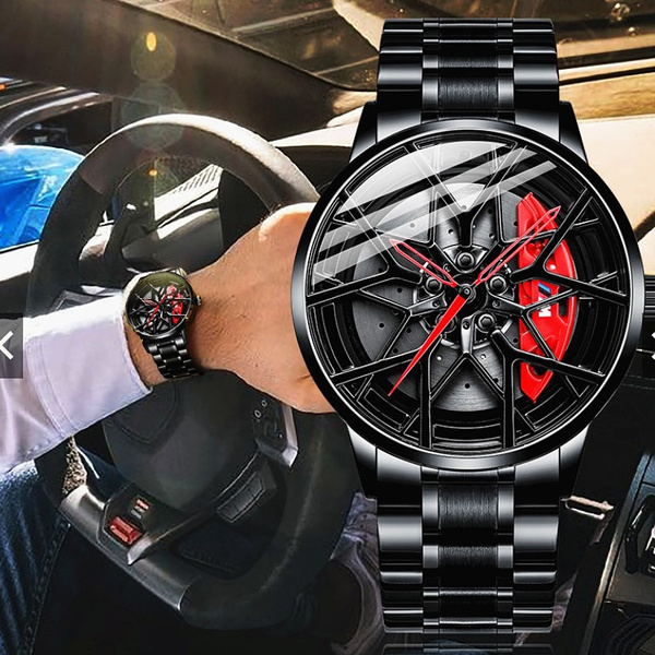 COOL!! Men Watches Stainless Steel Sports Quartz Wrist Watches for Men ...