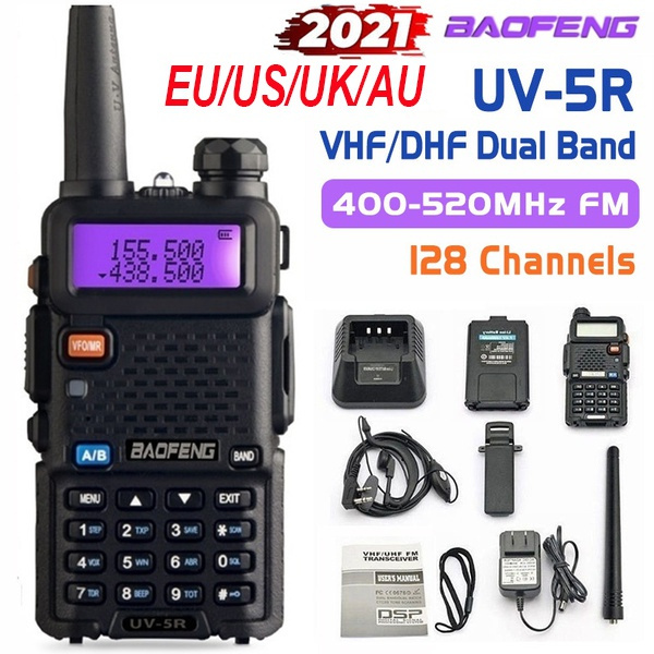 New Upgrade LCD Walkie Talkie Baofeng UV-5R Handheld Handset Civil Two ...