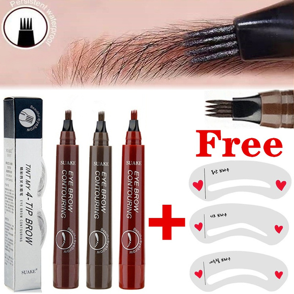 1PCS Microblading EyeBrow Pencil Waterproof Eyebrow Tattoo Pen Long ...