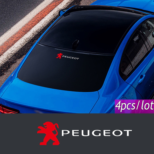 Car styling 4Pcs Emblem Logo Sticker Window Body Waterproof Decals ...