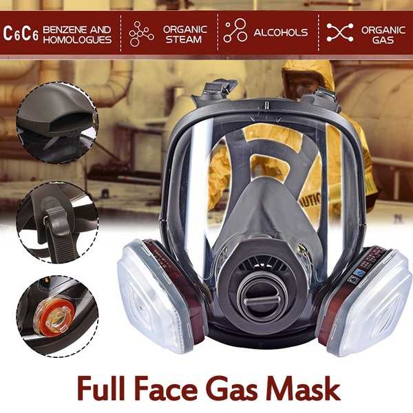 New Gas Mask Full Mask Spray Paint Chemical Anti-formaldehyde Dust Anti ...