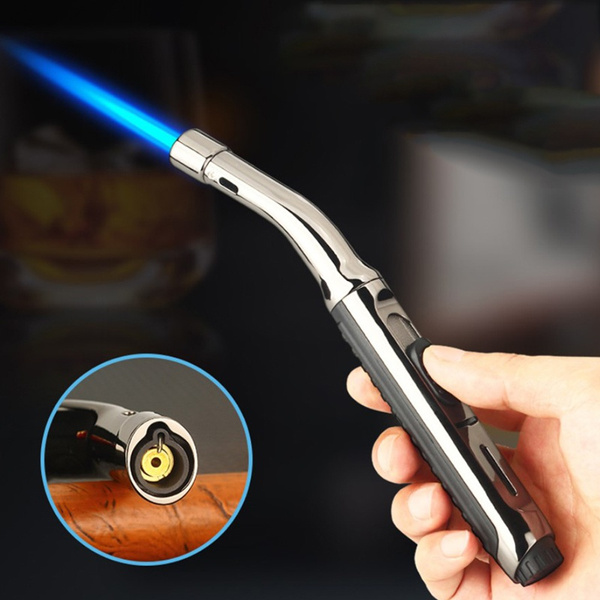 Metal BBQ Kitchen Cooking Gas Lighter Torch Turbo Lighter Cigar Smoking ...