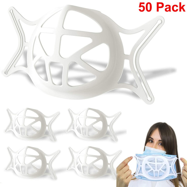50/10 Pack Upgrade 3D Inner Support Bracket for Face Mask Cool Lipstick ...