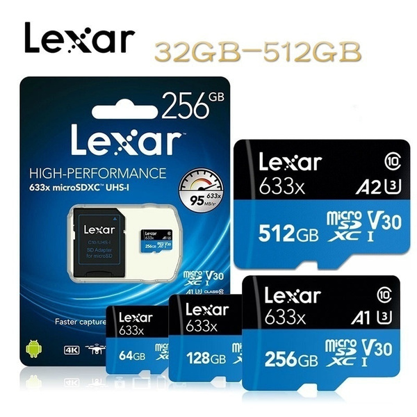 Lexar TF Card 32GB-512GB 633X 4K C10 UHS-II High Speed TF Memory Card ...