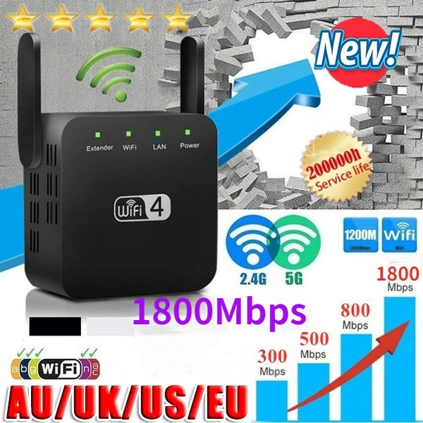 2021 New 30/800/1800 Mbps Dual-band 2.4 / 5G 4 Antenna Wireless Wifi ...