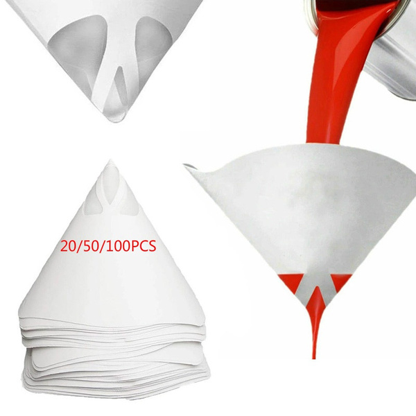 20/50/100pcs Fine Paint Paper Strainers 100 Micron Sieve Filter Nylon ...