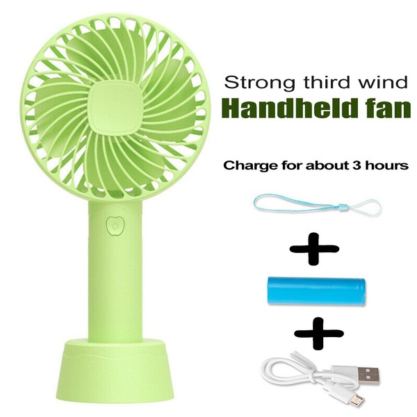Hot Summer Portable Fans Hand Held 3 Speed Cooling Fan With USB ...