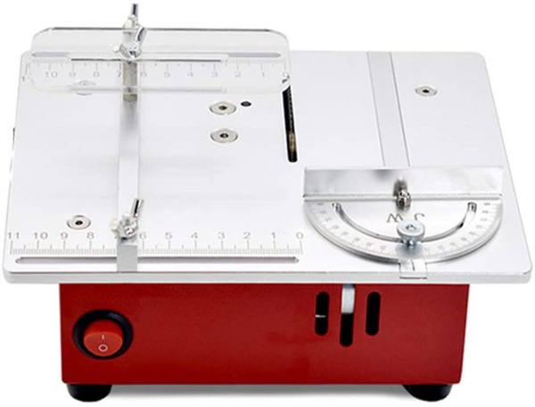 Seesii Mini Table Saw, 96W Mini Desktop Saw,Precision Table Saw, 7 ...
