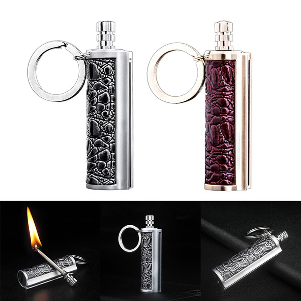 Permanent Match Keychain Lighter Waterproof Metal Emergency Flint ... Permanent Match Keychain Lighter Waterproof Metal Emergency Flint ...