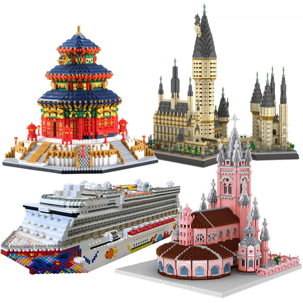 Landmarks Architecture Micro Blocks 3D Puzzle Diamond Building Bricks ...