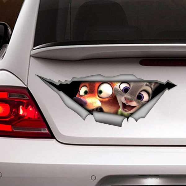 13cm Zootopia decal, car decal, Vinyl decal, Zootopia sticker, funny ...