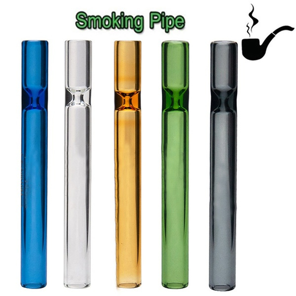 5 Colors Thickness Glass Pipe Handmade Glass Smoking Tools Accessories ...