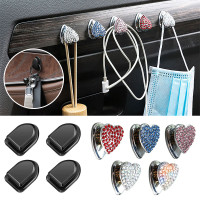 Creative Mini Car Hooks Crystal Rhinestone Car Mounted Hooks for ...