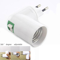 1 Pc LED Wall Lamp Light Adapter Screw Converter With On/Off Switch ...