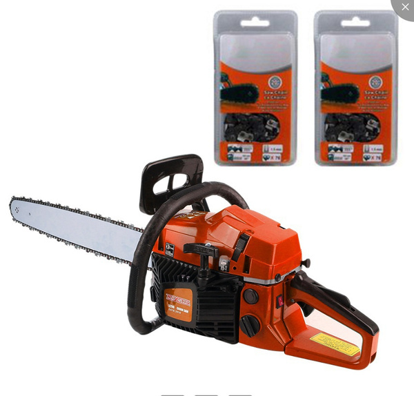 Wood Cutter Chain Saw Heavy Duty Gasoline Chainsaw Stroke 58/52CC Gas 2 ...