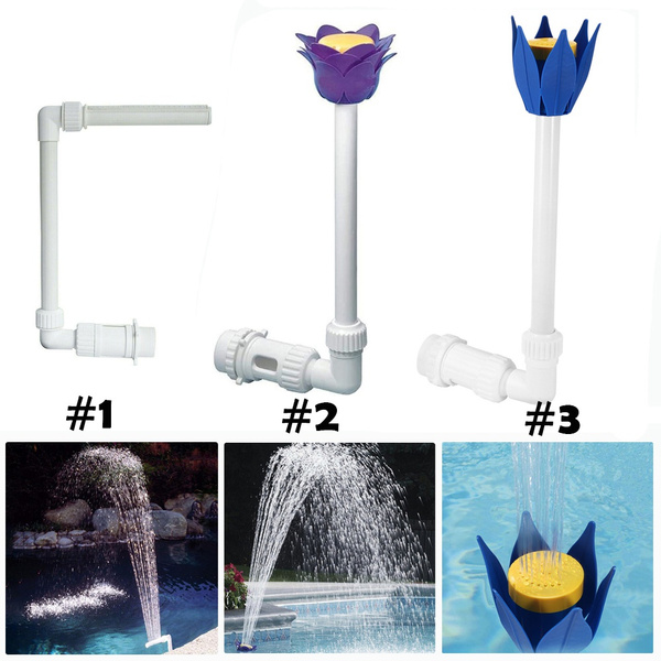 Swimming Pool Fountain Kit Waterfall Fountain Adjustable Water Pools ...