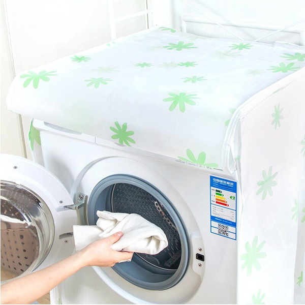 Transparent waterproof washing machine cover sunscreen home automatic ...