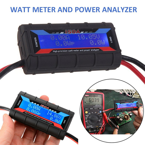 150A Digital LCD Screen Watt Meter Solar Power Analyser System Solar ...