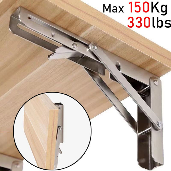 1pc Max 150kg 304 Stainless Steel Heavy Duty Triangle Folding Angle ...