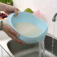 Rice Sieve Plastic Colander Sieve Rice Washing Filter Strainer Basket ...