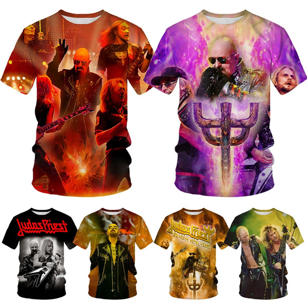 Popular Rapper Judas Priest 3D Printed Men's Summer T-shirt Cool ...