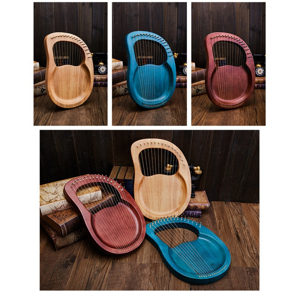 16 Strings Solid Wood Lyre Wooden Harp Classical Musical Instruments | Wish