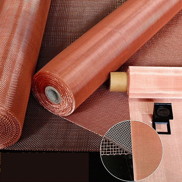 99.9% Pure Copper Mesh Woven Wire Filter Net EMF Shielding Screen ...