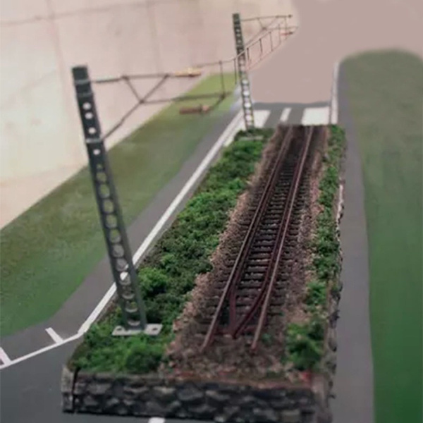 35 x 9cm 1:87 HO Scale Train Model Track Sand Table Railway Decoration ...