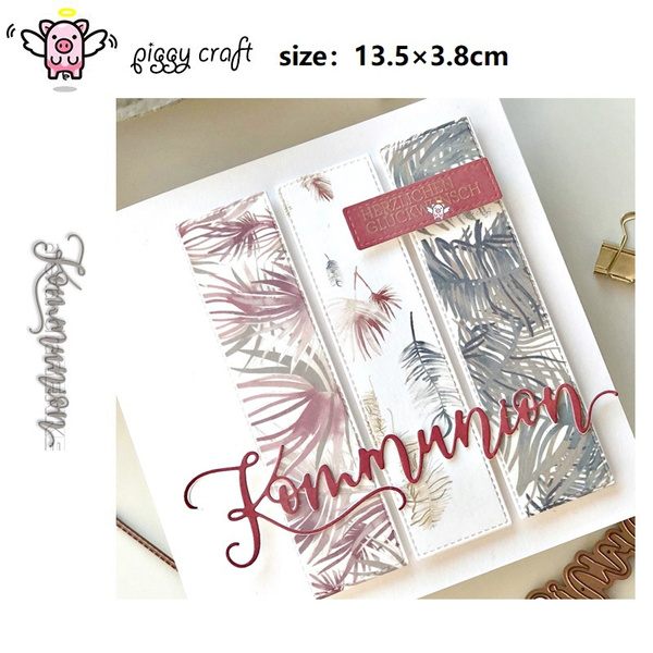 New craft metal cutting dies cut die mold German communion letters ...