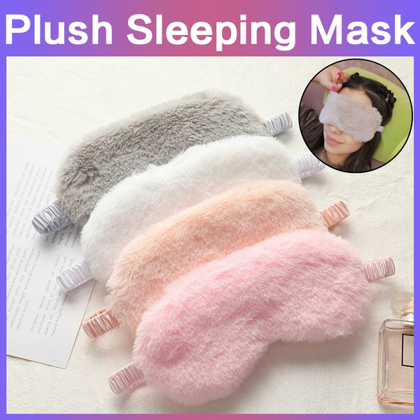 New Soft Plush Eye Masks Sleeping Mask Blindfold Cute Eye Cover ...