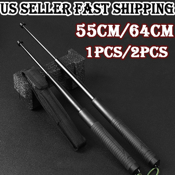 2021 High-quality Self-defense Tactical Baton Three Section Expansion ...