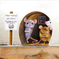 3d wall sticker Cartoon mouse kids decoration mural modern home decor ...