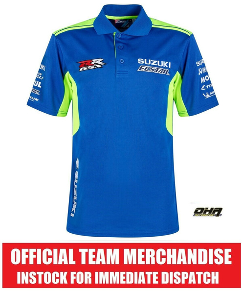 Suzuki Ecstar MotoGP GSX-RR Official Team Polo Shirt - Genuine NEW Rins ...