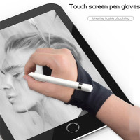 Two-fingers Artist Anti-touch Glove for Drawing Tablet Right & Left ...