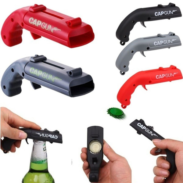 interest Creative Cap Gun Launcher Shooter Bottle Opener,Beer Openers ...