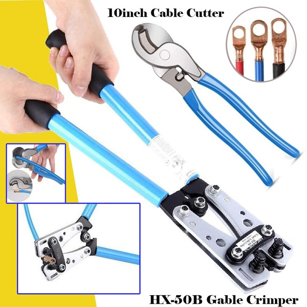 Portable Cable Crimping Tool Professional Terminals Crimper Plier ...