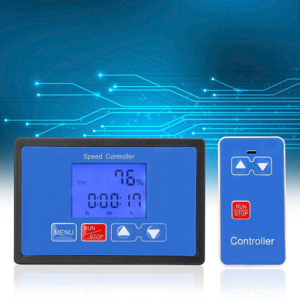 DC Brush Motor Speed Control PWM LCD Timer Controller 30A DC 6.5V-55V w ...