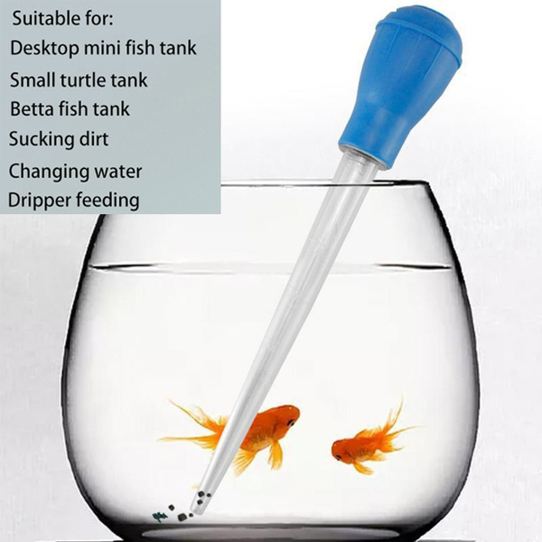 Fish Tank Siphon Aquarium Clean Tool Manual Suction Pipe Filter Pump ...