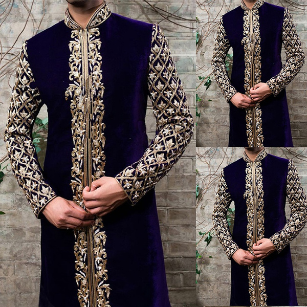 Ramadan New Fashion Caftan Abaya Men Muslim Fashion Arab Men Clothes ...