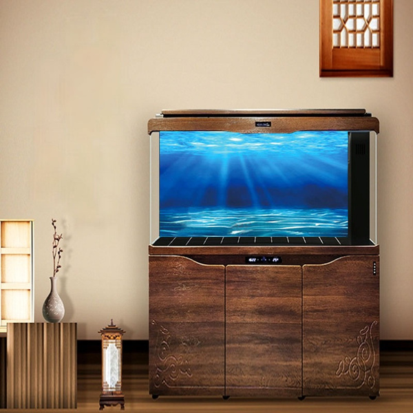 3D Fish Tank Background Stickers with Adhesive HD Seabed Landscape ...