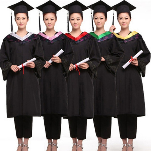 School Uniform Robes Academic Graduation Gown Dress University ...