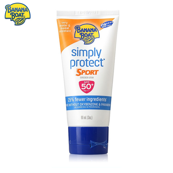 BANANA BOAT Simply Protect Sport Sunscreen Lotion SPF50+ PA++++ 90 ml ...