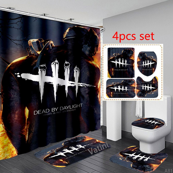 1/3/4 Pieces Cartoon Shower Curtains Sets Shower Curtain Kits Bathroom ...