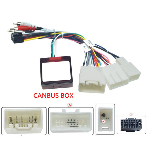 16 Pin Android Stereo Radio Player Power Cable Adapter w/Canbus For ...