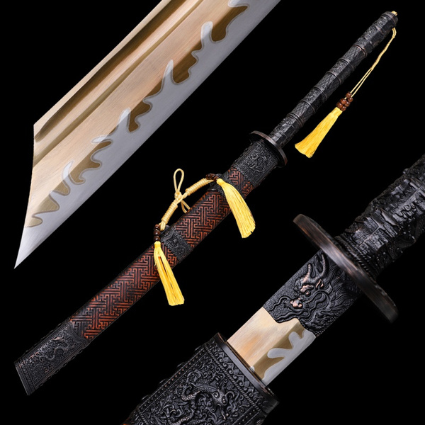 Sharp and hard, katana, full Tang, hand sharpened, super sharp fighting ...