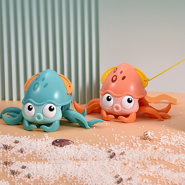 Walking Octopus Wind-up Clockwork Water Floating Octopus Pet Kid Bath ...