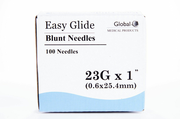 100 Blunt Dispensing Needle Syringe Blunt Tip 23 Ga x 1" Luer Lock ...